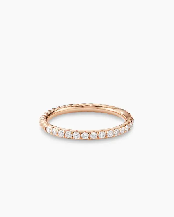 David Yurman Cable Collectibles® Stack Ring - Diamond