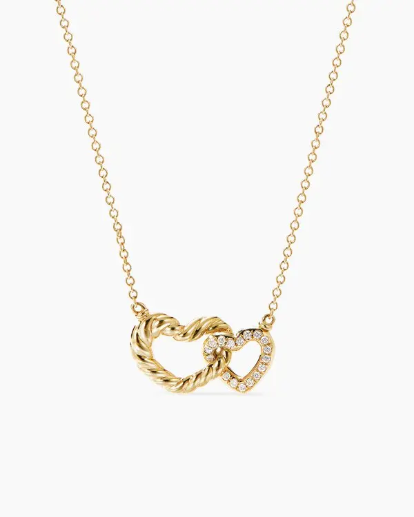 David Yurman Cable Collectibles® Interlocking Heart Necklace