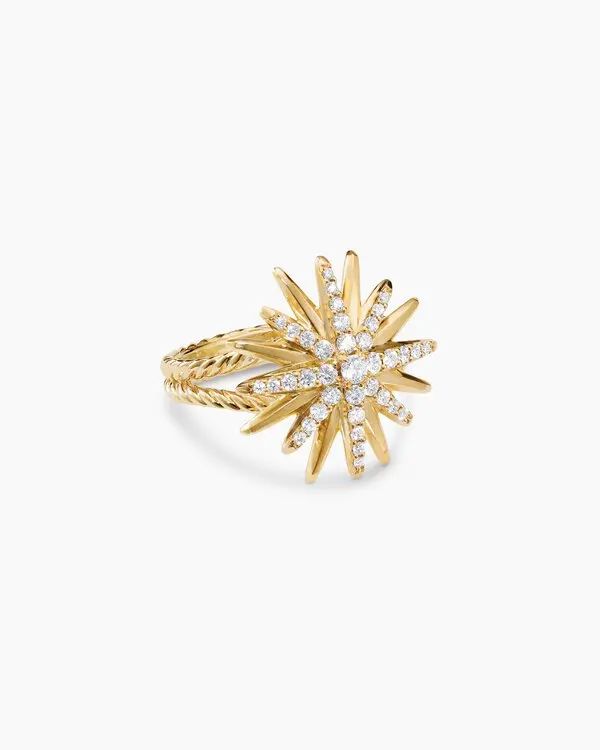 David Yurman Starburst 18k Yellow Gold Ring