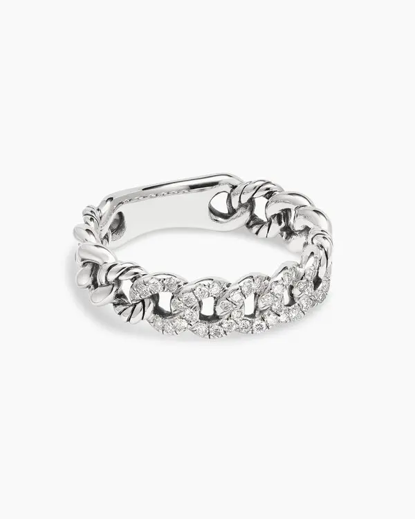 David Yurman Belmont Curb Link Band Ring - Diamond