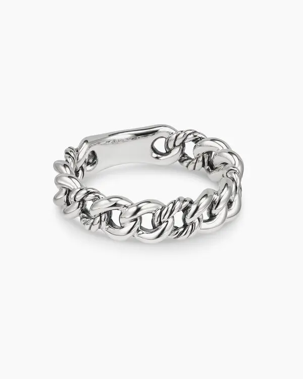 David Yurman Belmont Curb Link Band Ring - All Sterling Silver