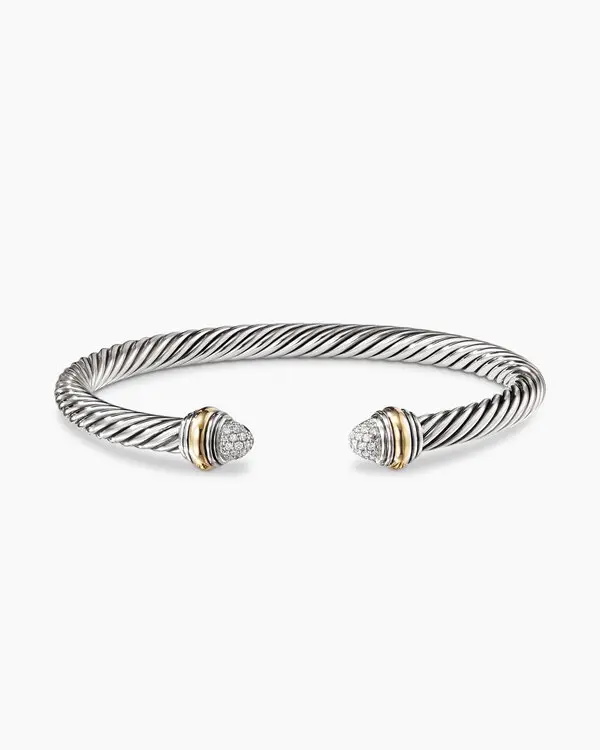 David Yurman Classic Cable Bracelet With Diamonds