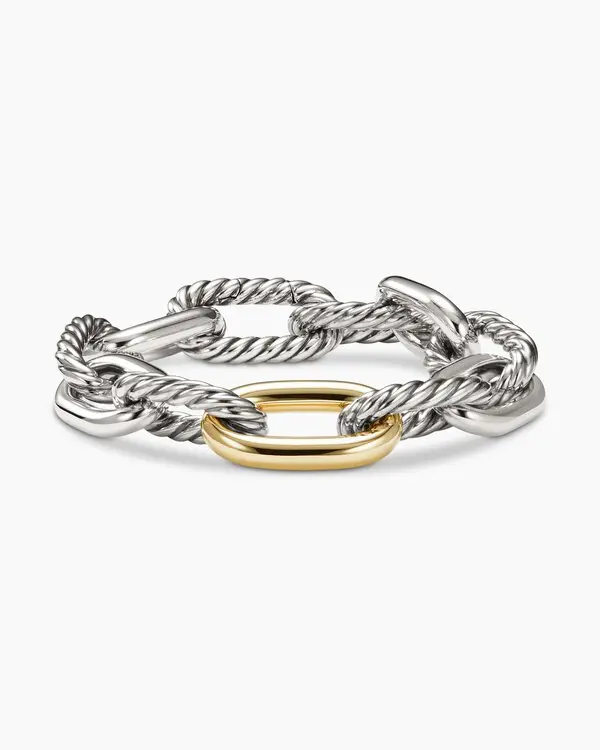 David Yurman Dy Madison® Chain Bracelet - Sterling Silver/18k Yellow Gold
