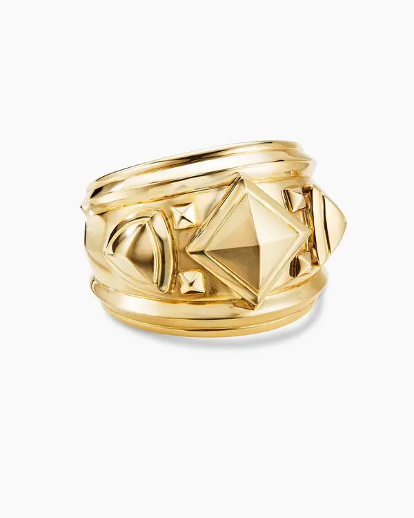 David Yurman Modern Renaissance Ring In 18k Yellow Gold - All 18k ...