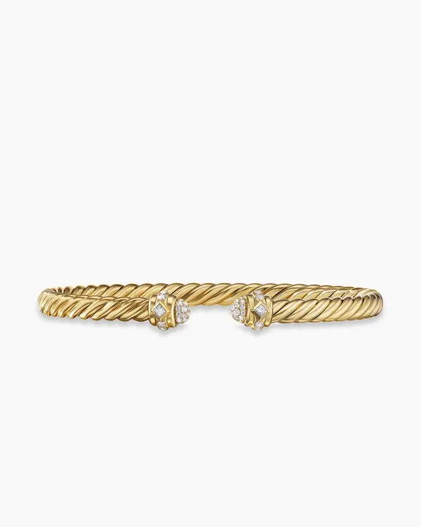 David Yurman Renaissance Oval Cablespira Bracelet - Diamond