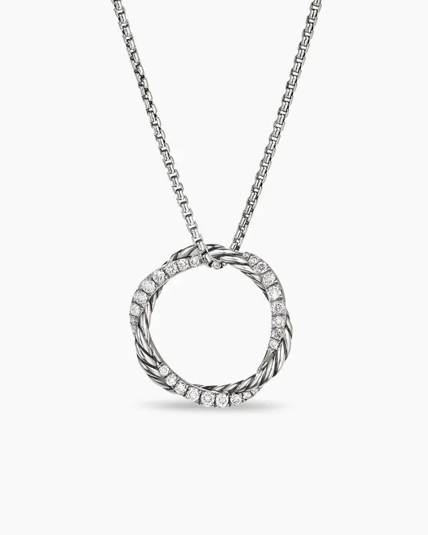 David Yurman Petite Infinity Pendant Necklace In Sterling Silver With ...