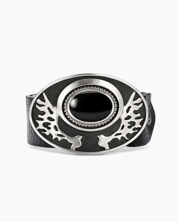 David Yurman Exotic Stone Angel Wing Buckle - Black Onyx