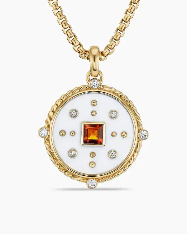 David Yurman Dy Elements® Renaissance Pendant In 18k Yellow Gold With ...