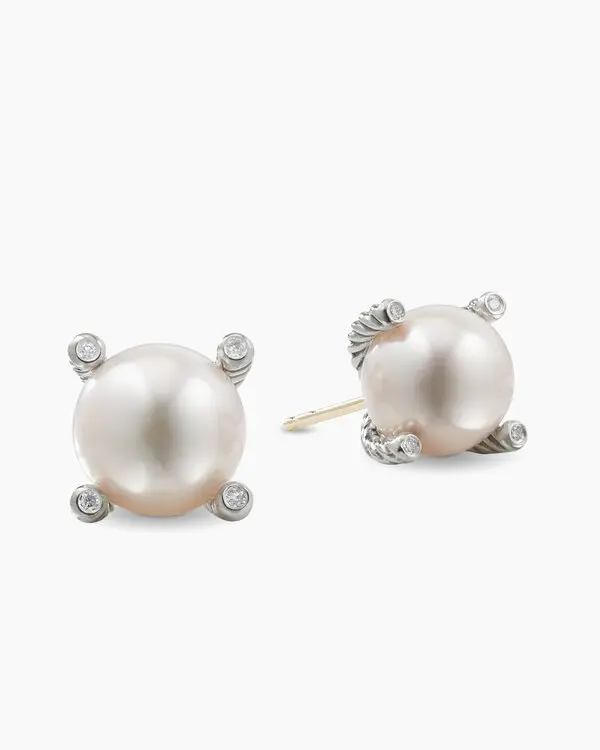 David Yurman Stud Earrings - Pearl