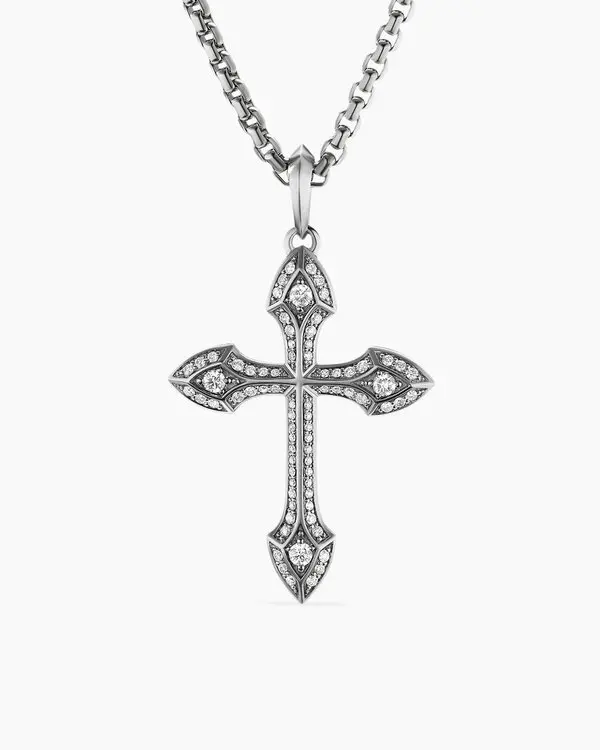 David Yurman Gothic Cross Pendant - Diamond