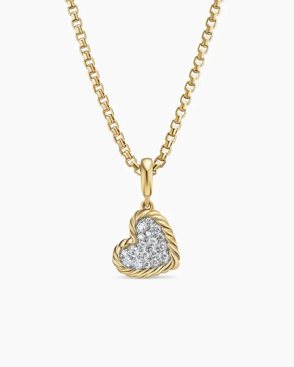 David Yurman Dy Elements® Heart Pendant With Diamonds - Diamond