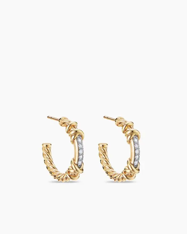 David Yurman Petite Helena Hoop Earrings