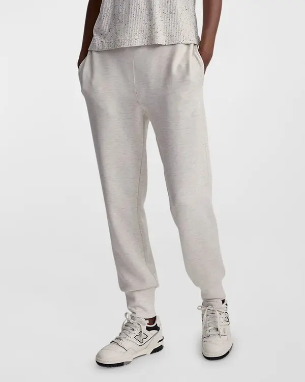 Varley The Slim Cuff Track Pants - Ivory Marl