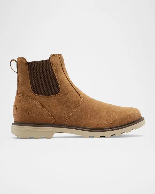 Sorel Carson Waterproof Chelsea Boots - Camel Brown, Oatmeal