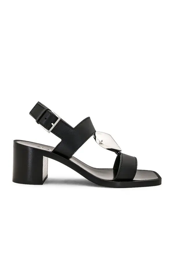 Alaïa Heart Sandal - Noir