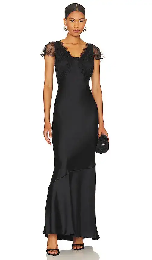 knee length dresses for ladies Cape Midi Dress – WeWoreWhat main image 0