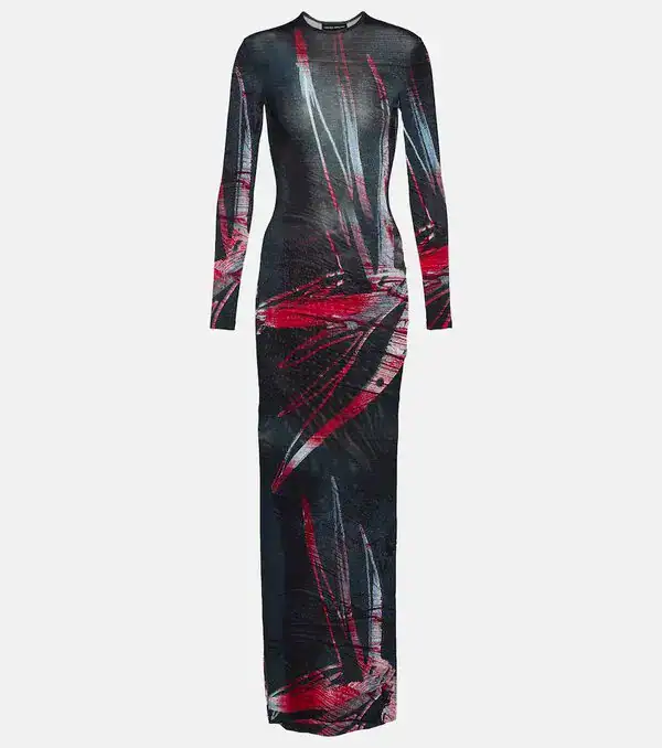 Buy LOUISA BALLOU Printed Jersey Maxi Dress - Multicoloured At 30% Off |  Editorialist