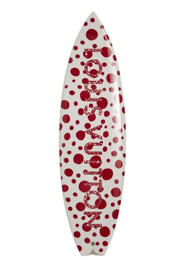 LOUIS VUITTON Yayoi Kusama X Red & White Infinity Dots Shortboard