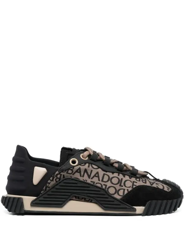 Dolce & Gabbana Ns1 Logo-jacquard Sneakers - Black | Editorialist