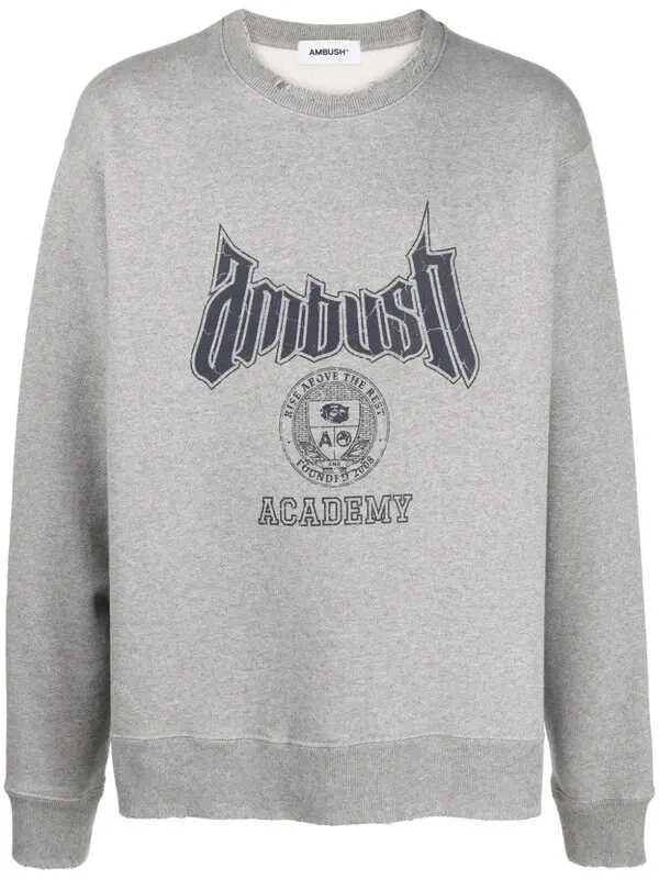 AMBUSH Academy Cotton Sweatshirt - Grey