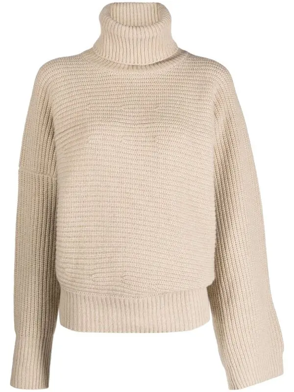 Stella McCartney Regenerated Cashmere Cape Jumper - Neutrals