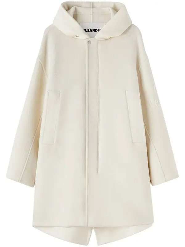JIL SANDER Hooded Virgin Wool Parka