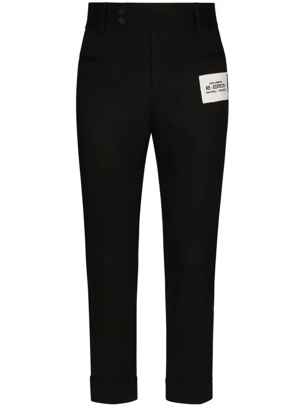 Dolce & Gabbana Pressed-crease Cropped Trousers