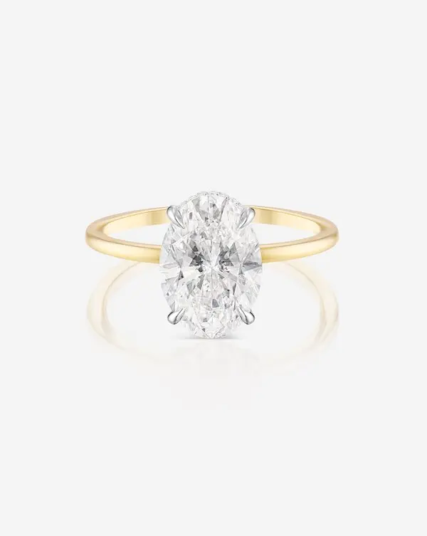 BRIDAL 2.50 Carat Oval Natural Diamond Ring