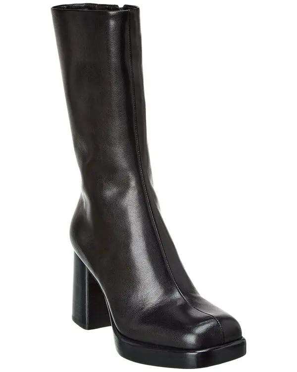 Buy Rag & Bone Matrix Leather Platform Boot - Black At 75% Off | Editorialist