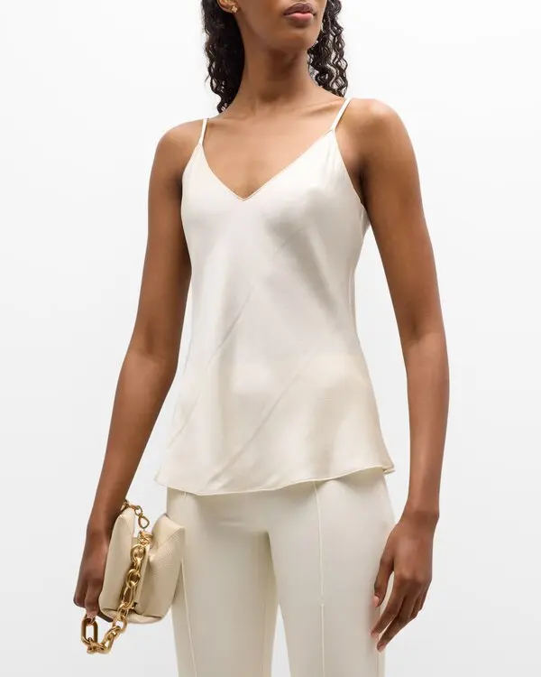Sablyn Gloria Silk Tank Top - Gardenia