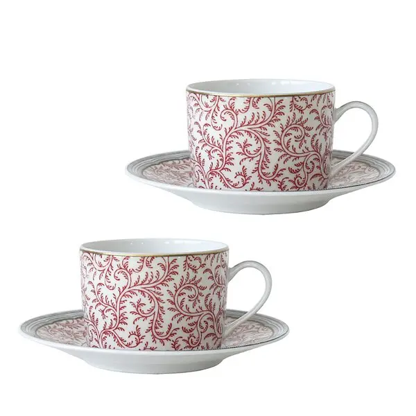 Bernardaud Braquenie Tea Cup & Saucer, Set Of 2 - Multi