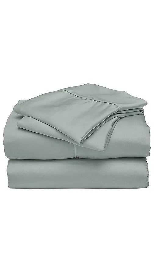 ETTITUDE Full Signature Sateen Sheet Set - Sage