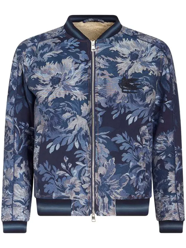 Etro Patterned Jacquard Bomber Jacket