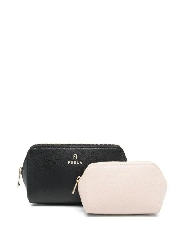 Furla Continental Leather Makeup Bag