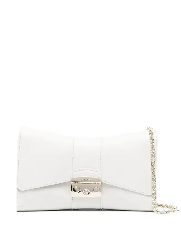 Furla Metropolis Leather Shoulder Bag - Neutrals