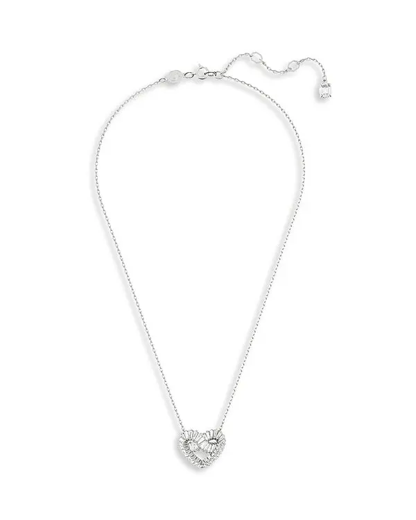 SWAROVSKI Matrix Heart Pendant Necklace - Silver
