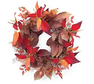 MELROSE 19 Mixed Fall Foliage Wreath