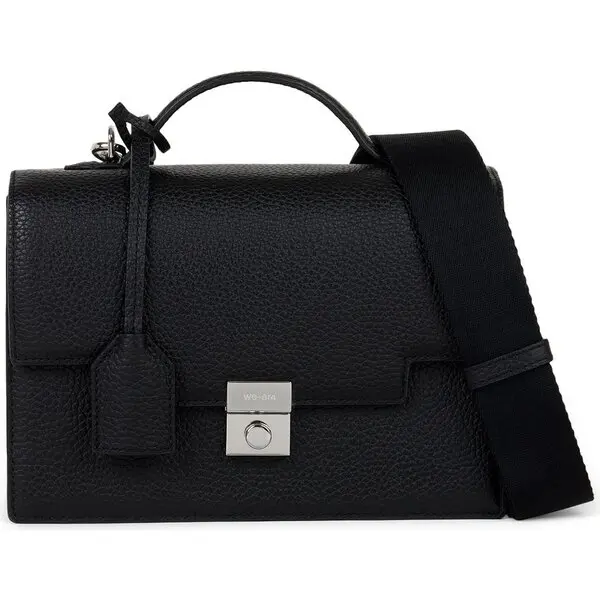 WE-AR4 Retro Trunk Crossbody Bag - Black