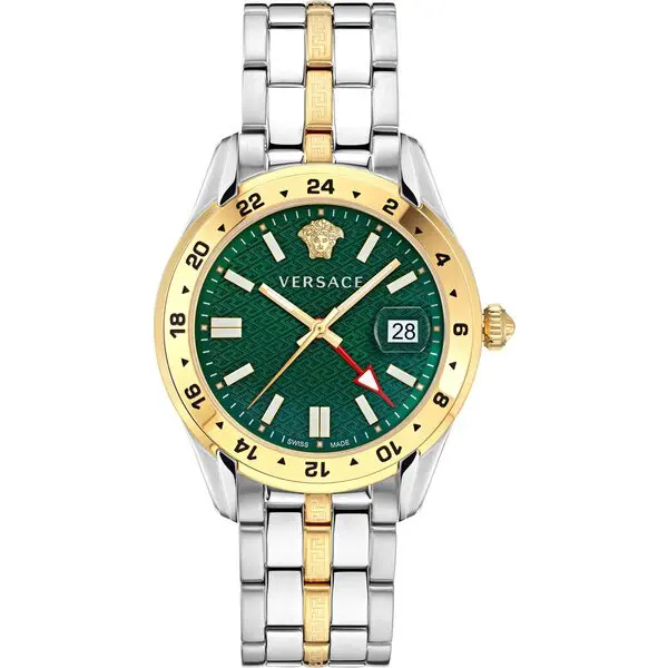 Versace Greca Time Bracelet Watch - Two Tone