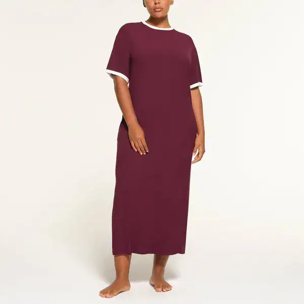 skims burgundy dress Skims Dress – CC.SHUAN main image 0