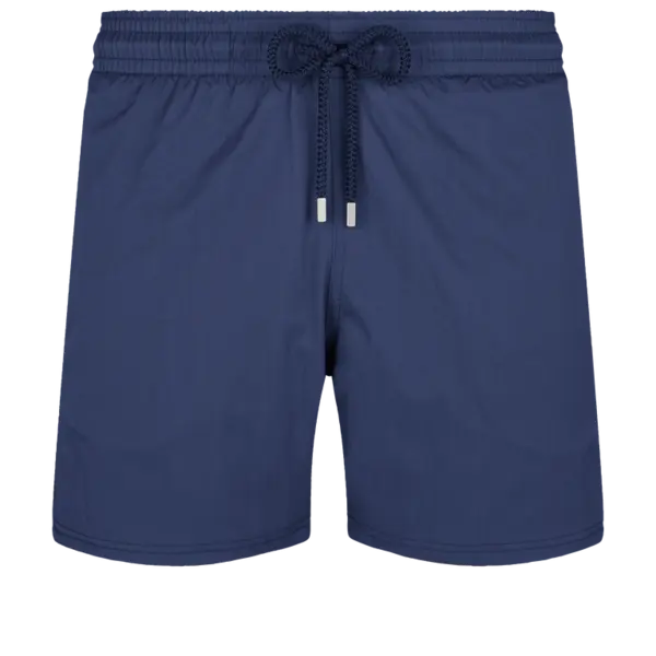 Vilebrequin Stretch Swim Trunks Solid Swimsuit Moorise - Blue