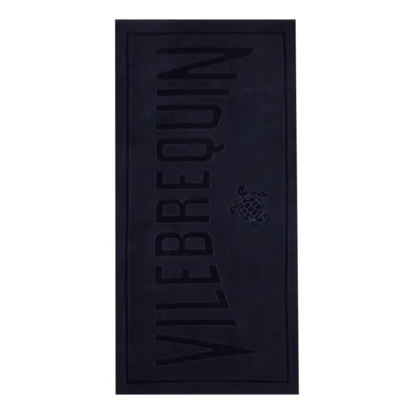 Vilebrequin Solid Organic Cotton Beach Towel Towel Sand - Blue