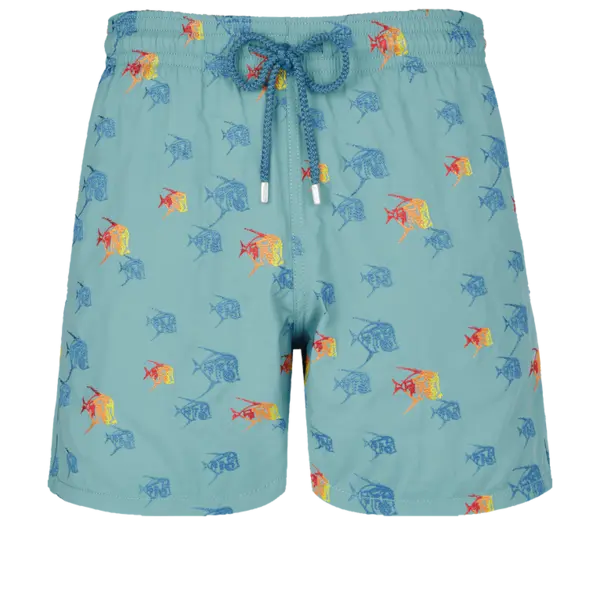 Vilebrequin Mistral Piranhas Swim Trunks - Blue