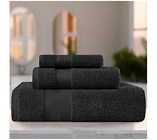 SUPERIOR Turkish Cotton Ultra-plush Solid 3-pie Ce Towel Set