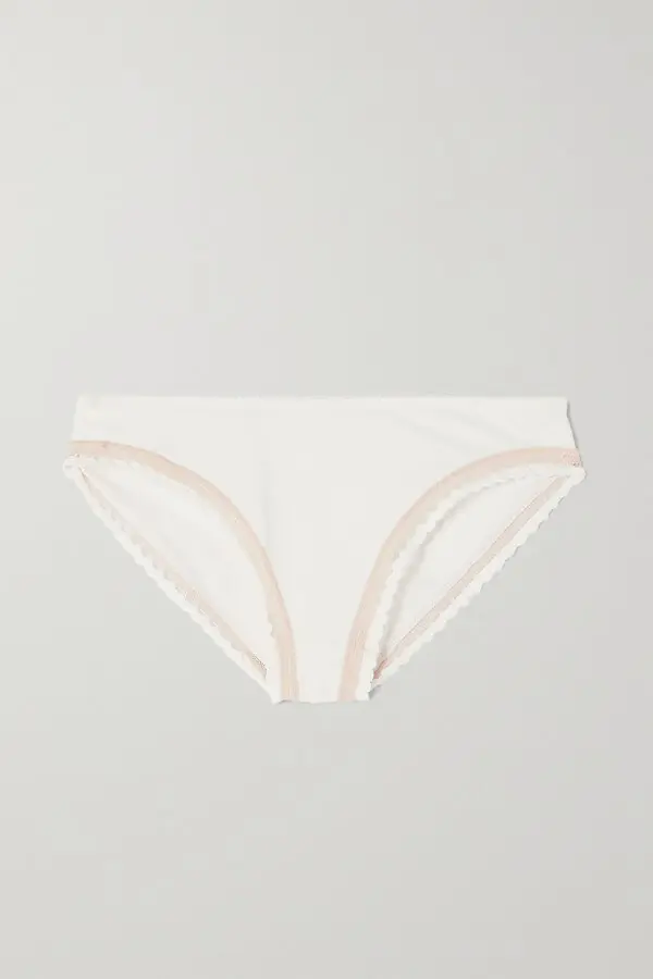 ERES Flash Crochet-trimmed Stretch-jersey Briefs