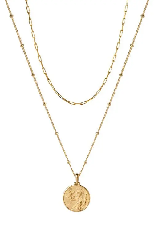 AWE INSPIRED Mini Athena Pendant Layered Necklace