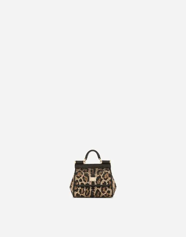 Dolce & Gabbana Mini Sicily Handbag - Animal Print