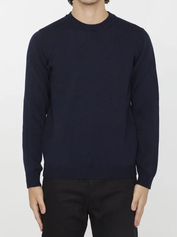 ROBERTO COLLINA Merino Wool Jumper - Blue