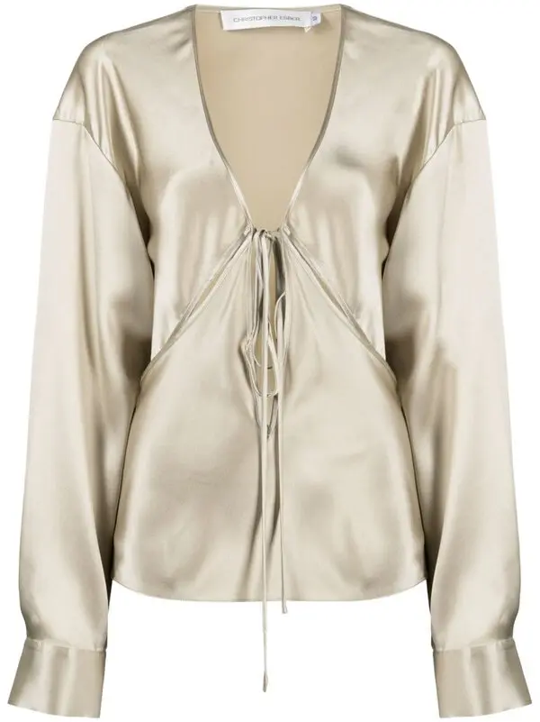 Christopher Esber Triquetra Silk Blouse