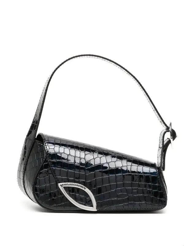 Kiko Kostadinov Trivia Leather Shoulder Bag - Black | Editorialist